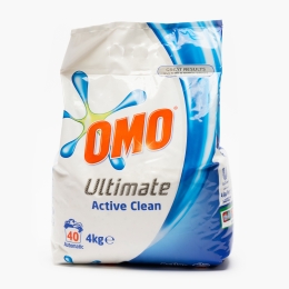 Detergent de rufe pudră automat Ultimate Active Clean 40 spălări, 4kg ...