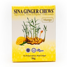 Bomboane masticabile cu ghimbir cu aromă de mango 56g - Prospețime și ...