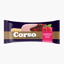 Înghețată stick cu ciocolată și zmeură 73g - Prospețime și varietate ...