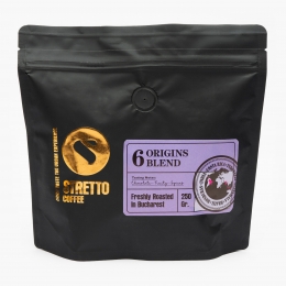 Cafea boabe prăjită 6 Origins Blend 250g - Prospețime și varietate ...