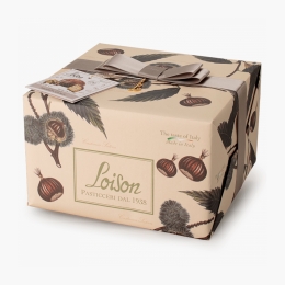 Panettone cu bucăți de castane confiate și glazurate în sirop de zahăr ...